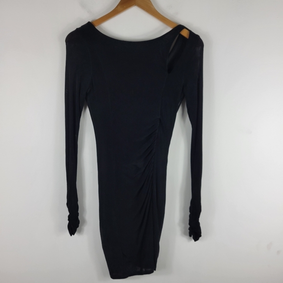 AKIRA | Dresses | New Akira Chicago Shoulder Cutout Ruched Long Sleeve ...